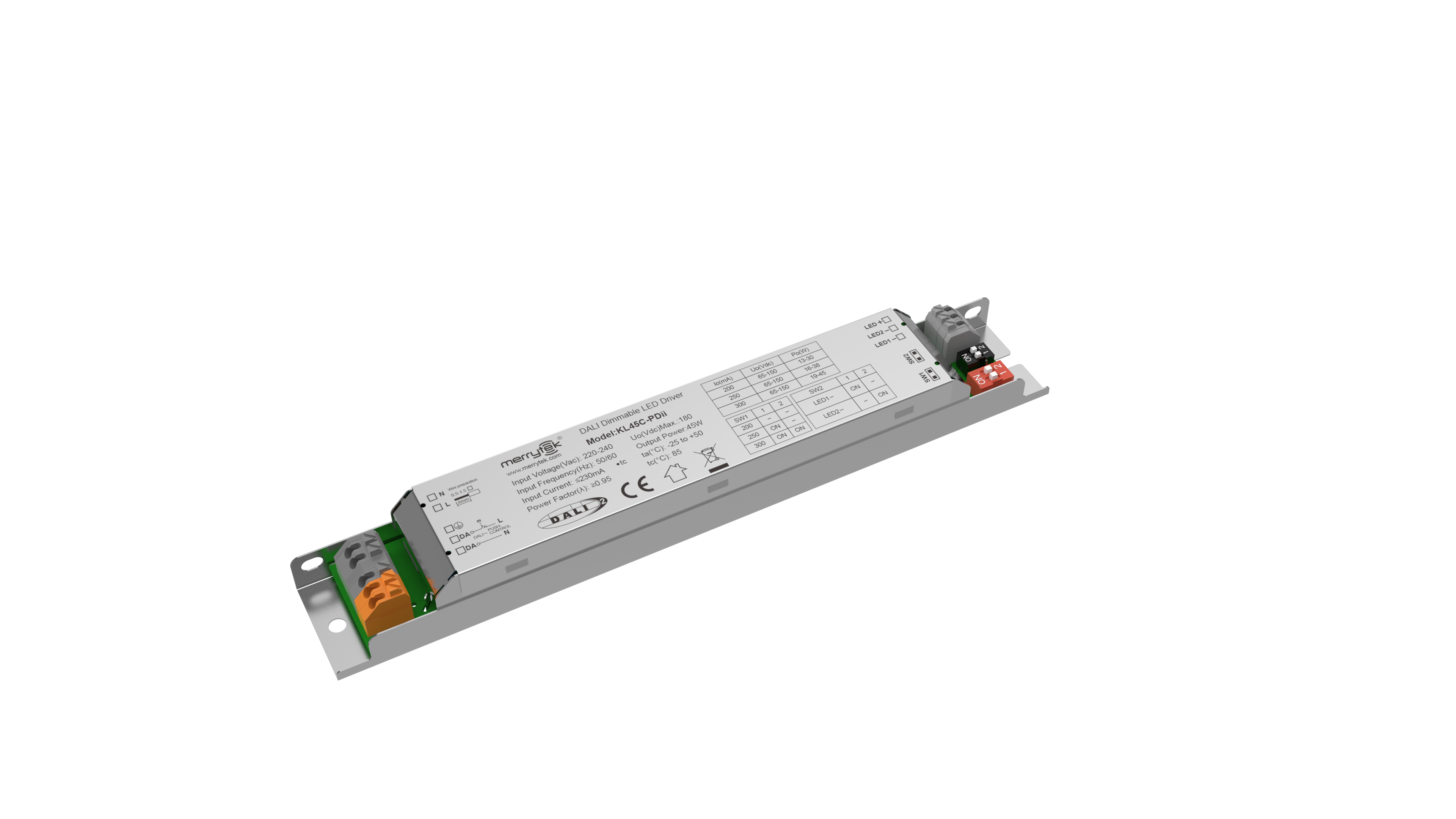 45W NFC LED Driver CC 500-1100mA D4i Programmable for Linear Lights